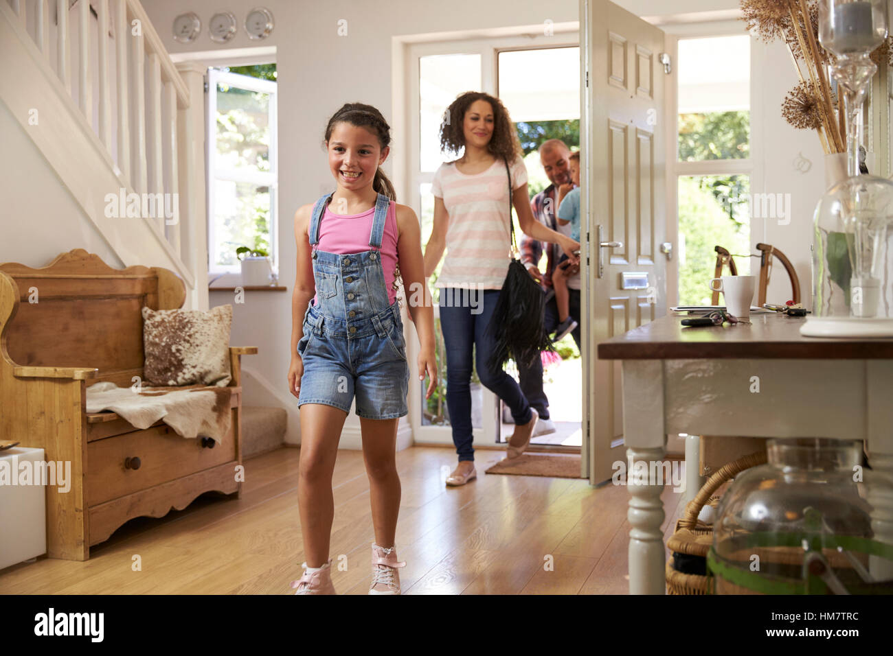 Girl returning home from hi-res stock photography and images - Alamy