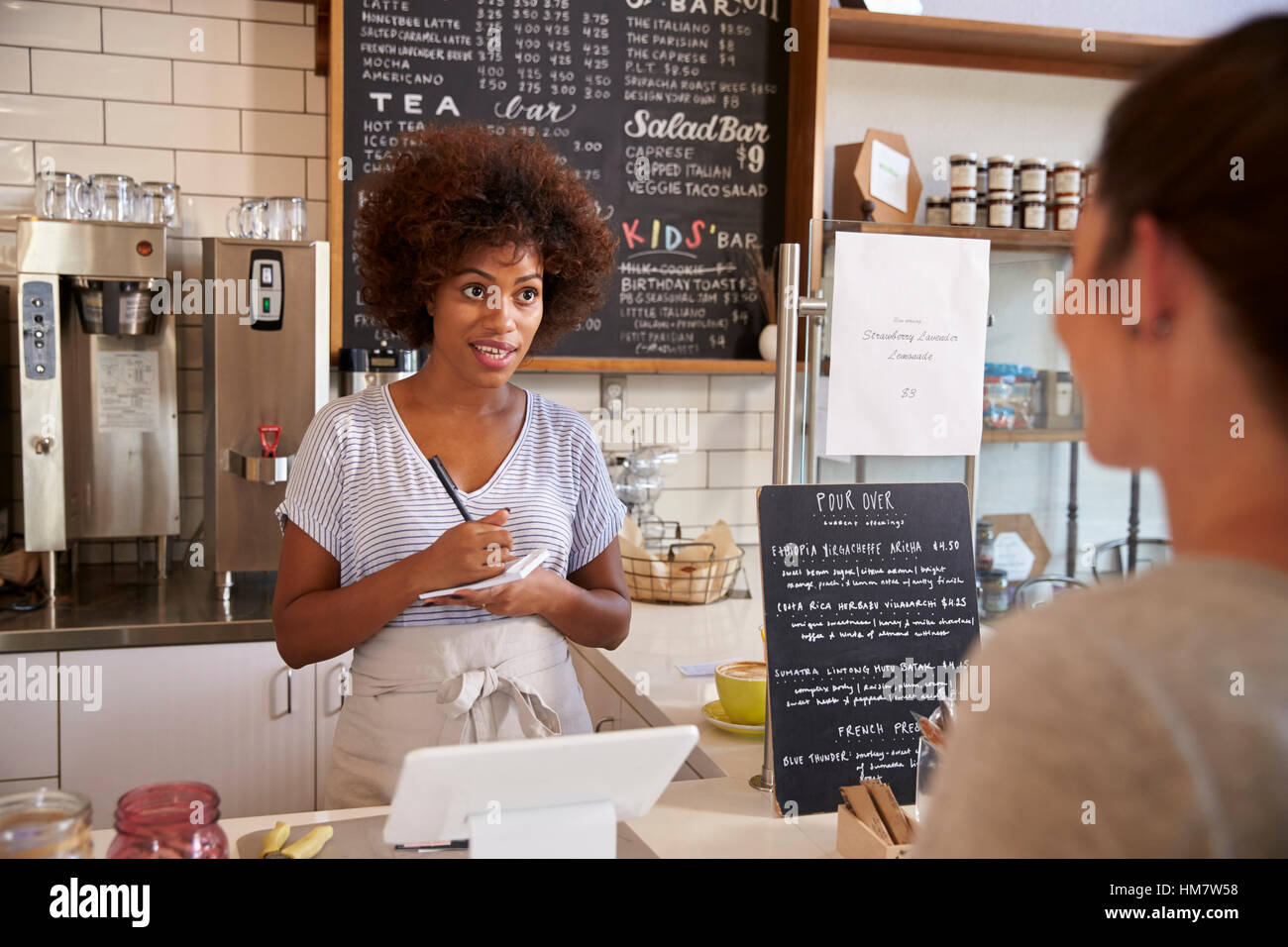 Waiting counter customer customers ordering hi-res stock photography ...