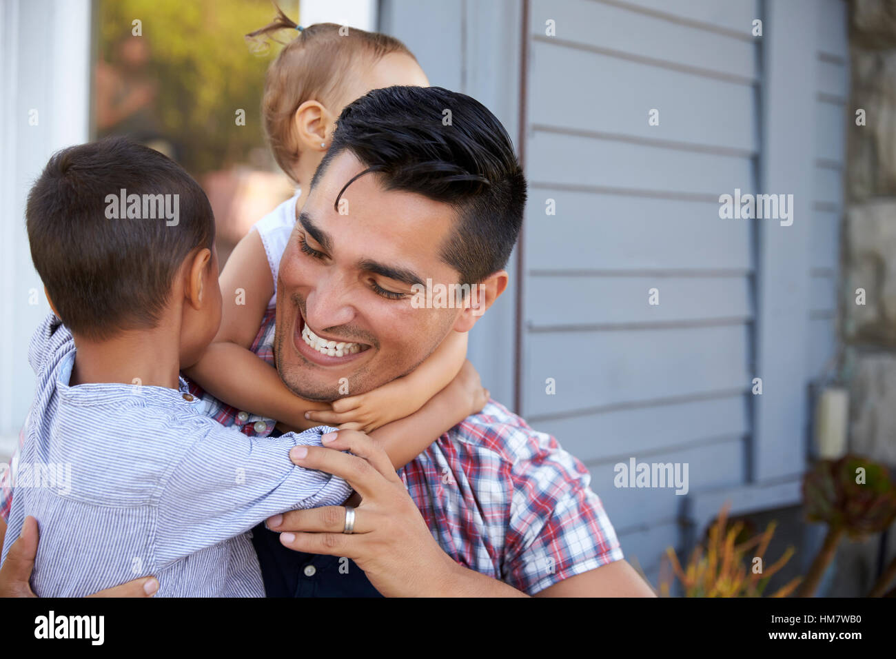 Family step children hi-res stock photography and images - Alamy