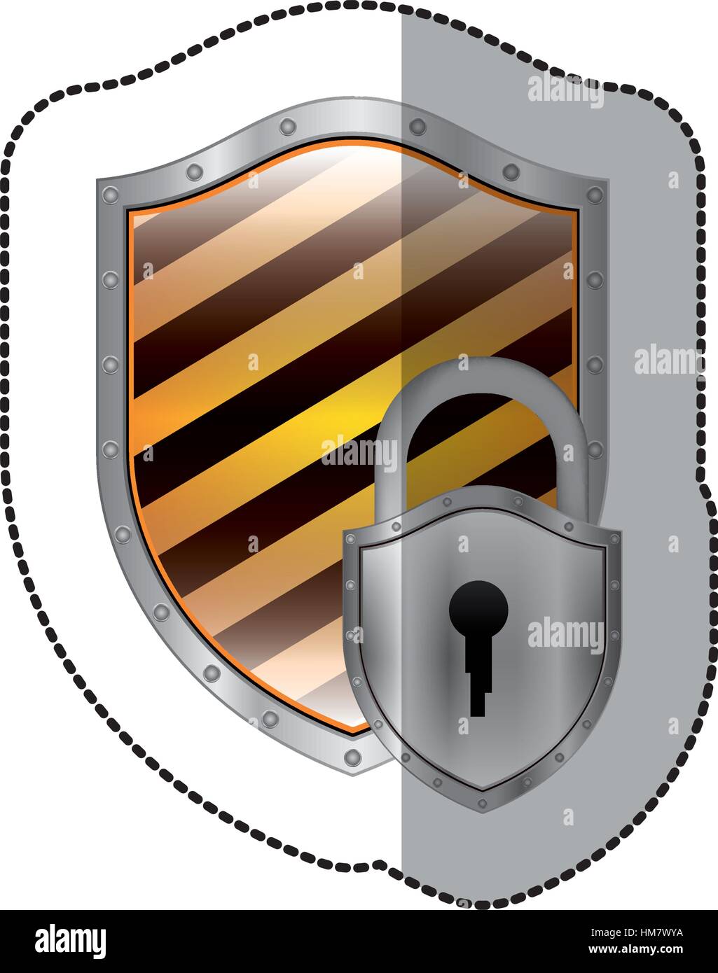 Padlock logos vector vectors hi-res stock photography and images - Alamy