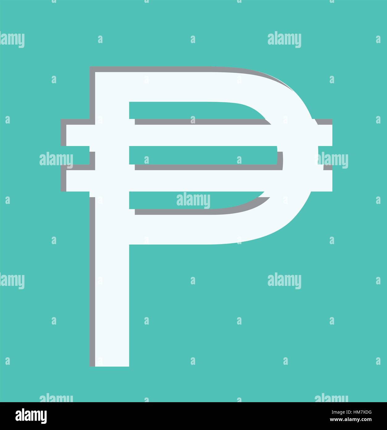 Philippine peso currency sign Stock Vector Images - Alamy