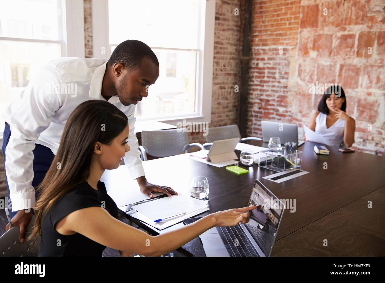 Creative Brainstorming Meeting In Design Office Stock Photo - Alamy