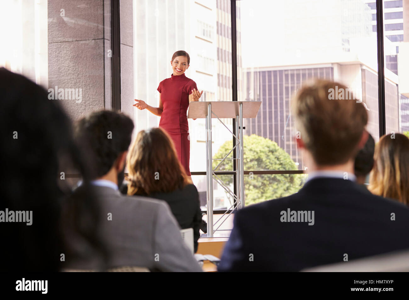 Gestures speaker hi-res stock photography and images - Alamy