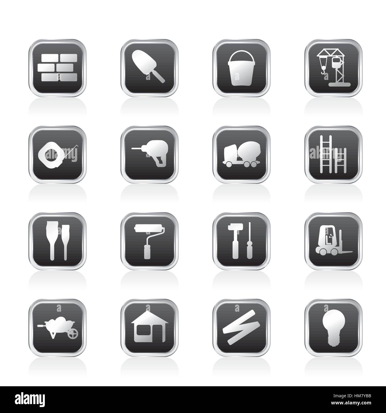 Ladder building construction site Stock Vector Images - Alamy