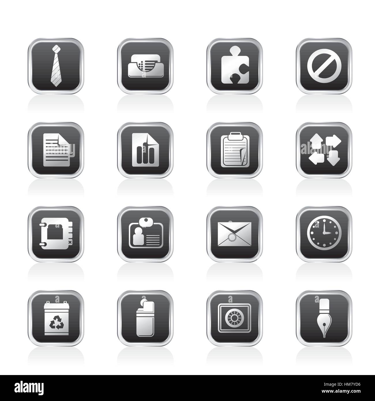 Simple Business and Office Icons Stock Vector Image & Art - Alamy