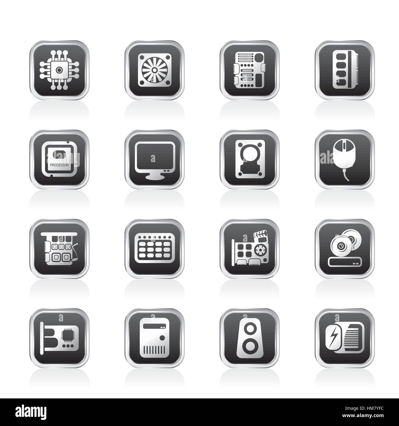 Computer Performance and Equipment Icons Stock Vector Image & Art - Alamy