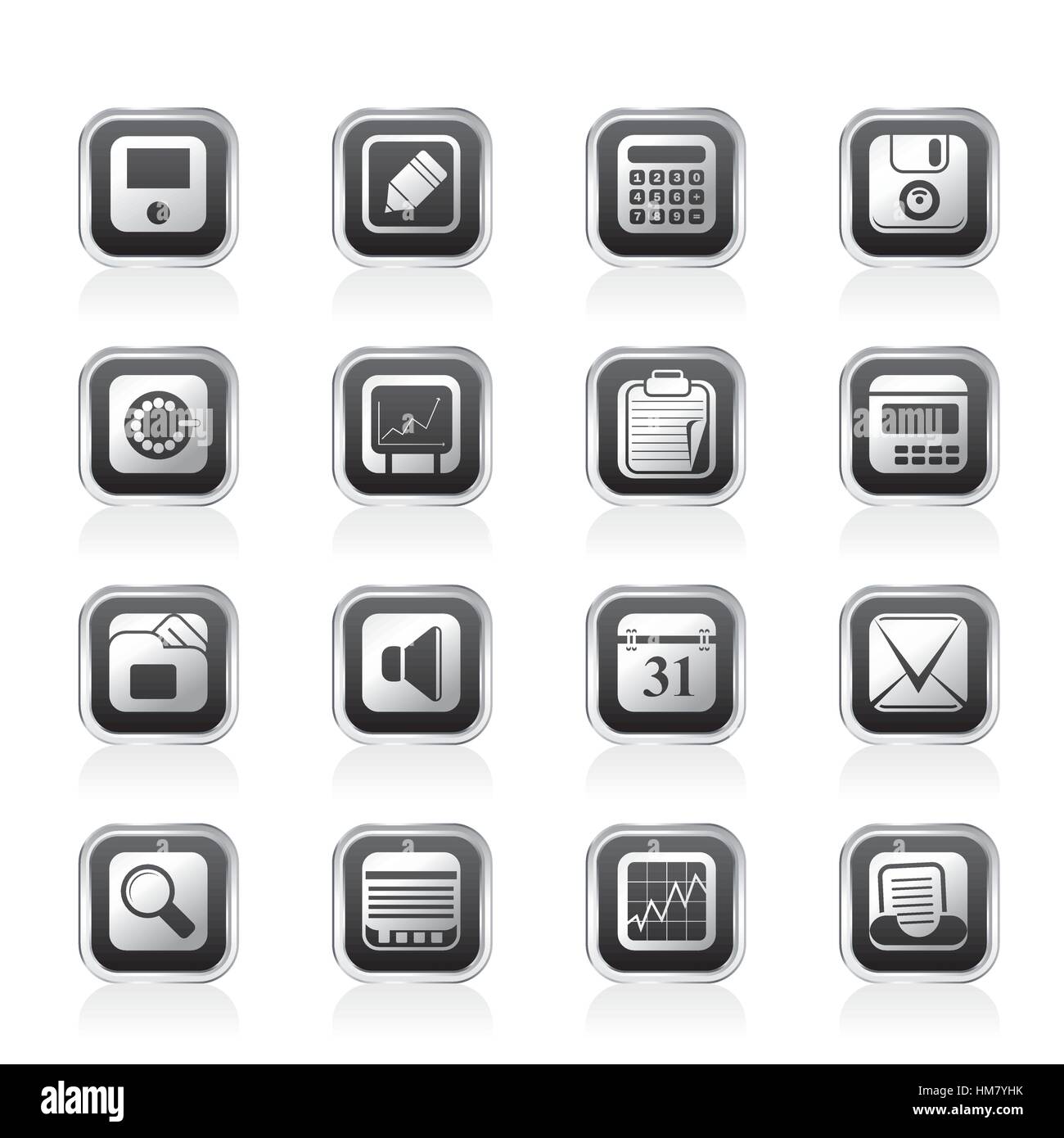 Business, Office and Finance Icons Stock Vector Image & Art - Alamy