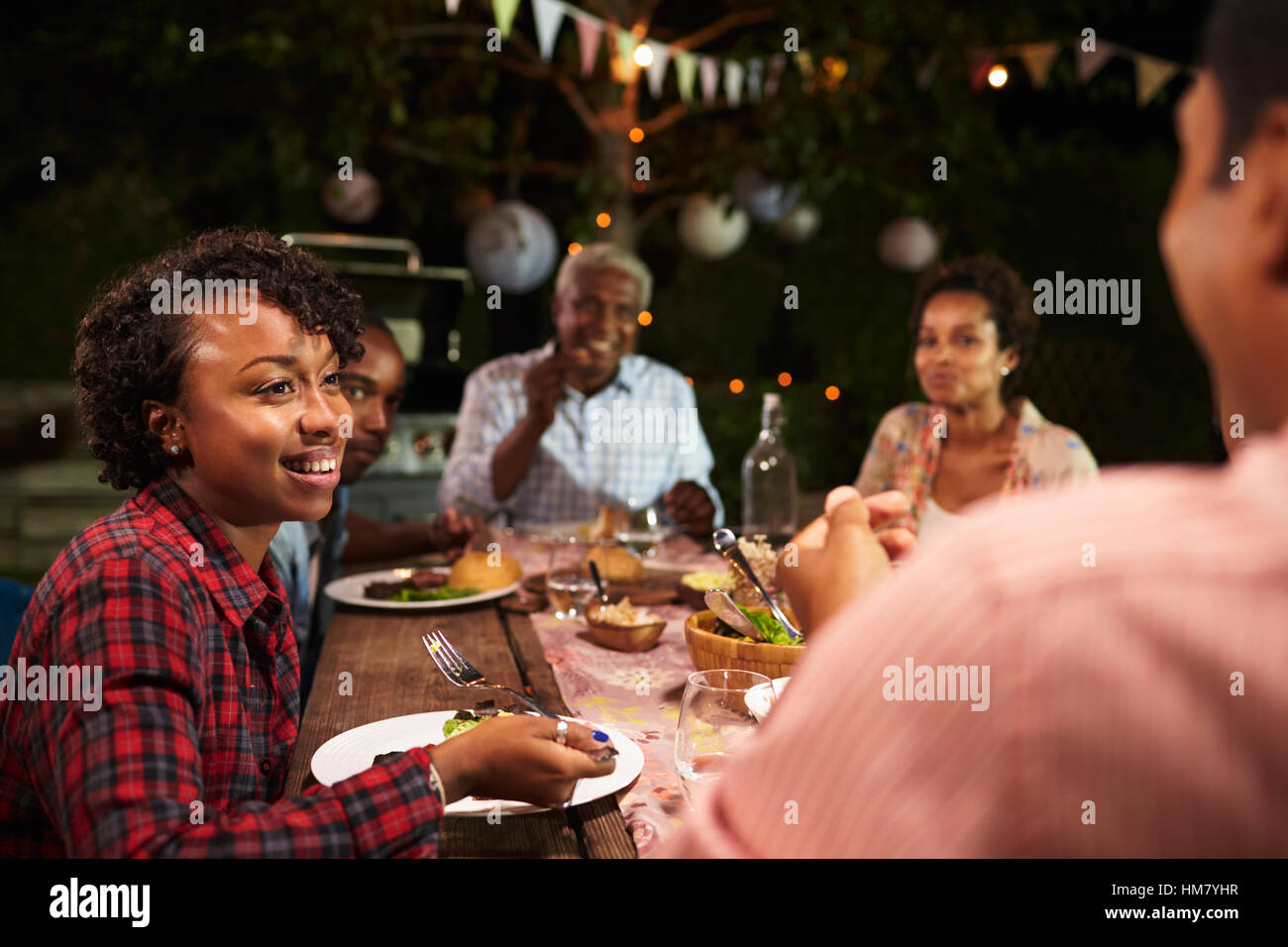 Filipino Family Eating Together