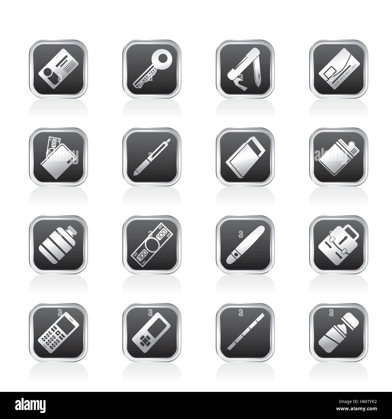 Simple Vector Object Icons - Vector Icon Set Stock Vector Image & Art ...