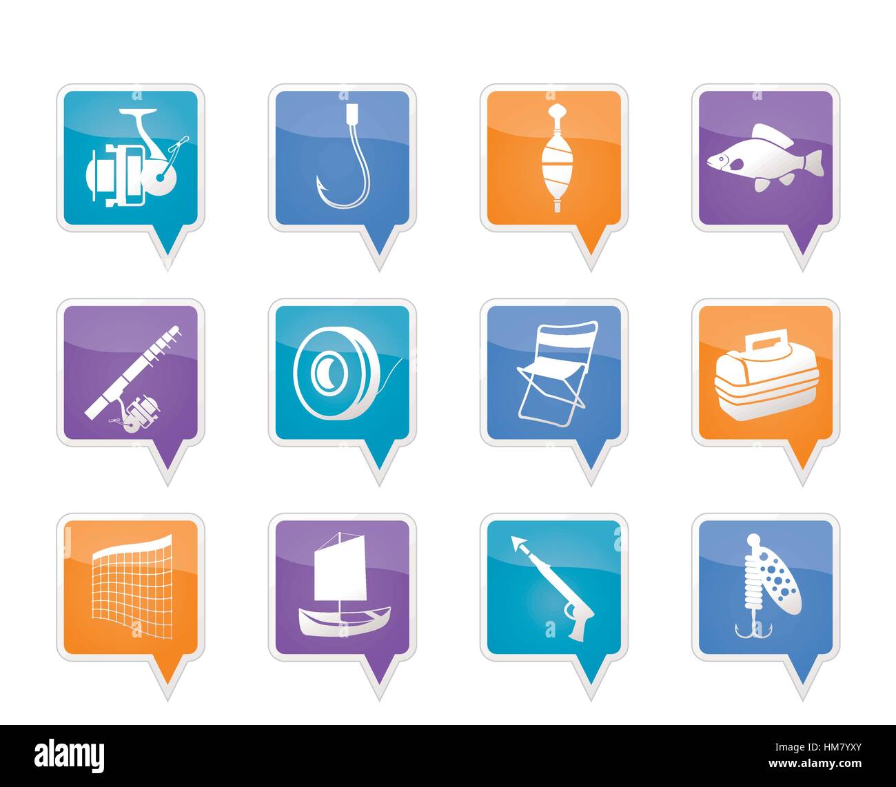 Box of lures Stock Vector Images - Alamy