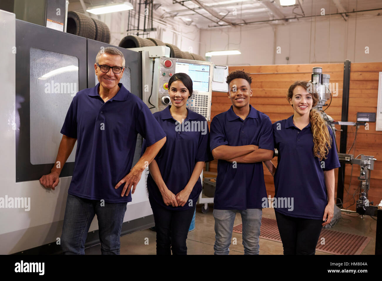 Portrait male engineer operating cnc hi-res stock photography and ...
