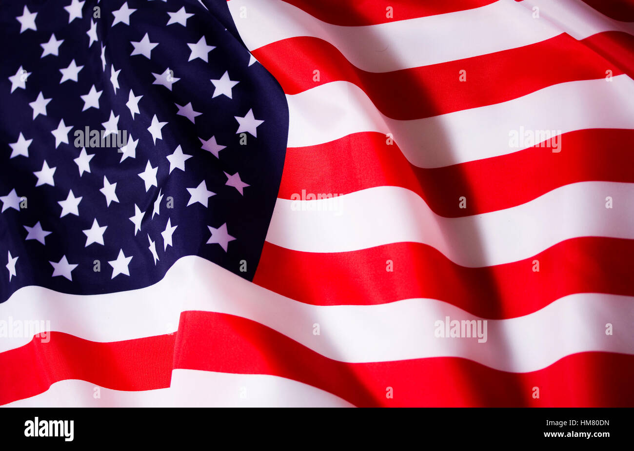 Waving American flag Stock Photo - Alamy