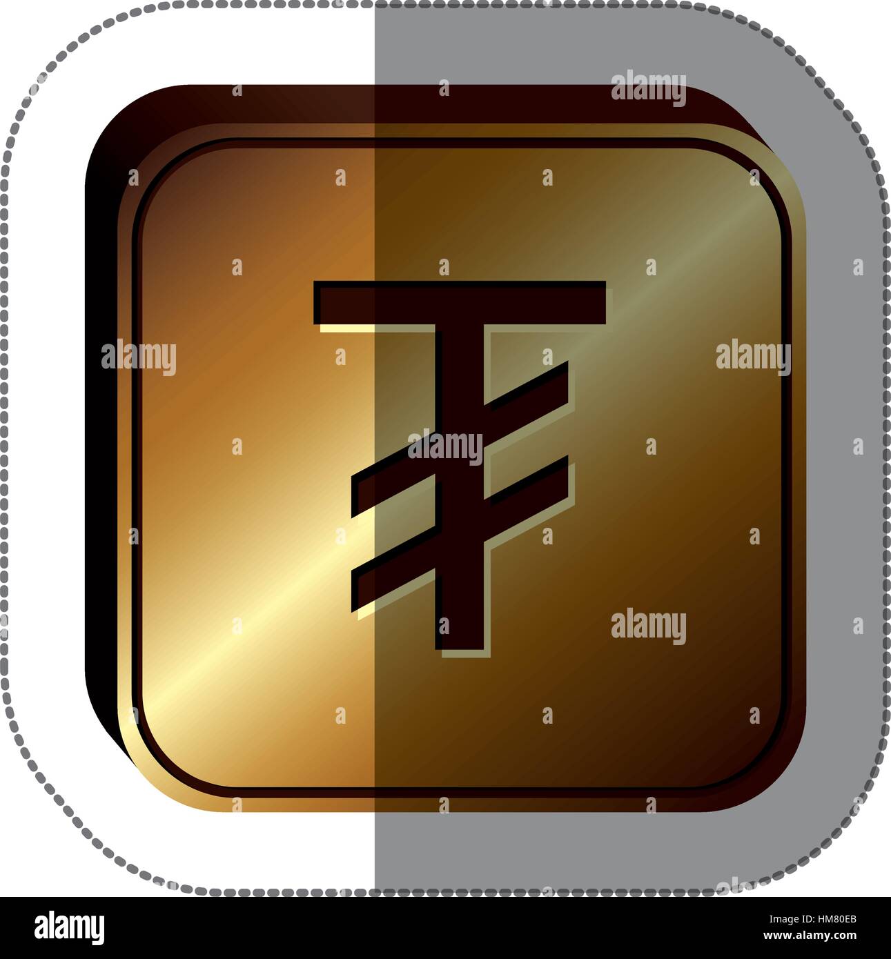 Mongolian tugrik cash sign Stock Vector Images - Alamy