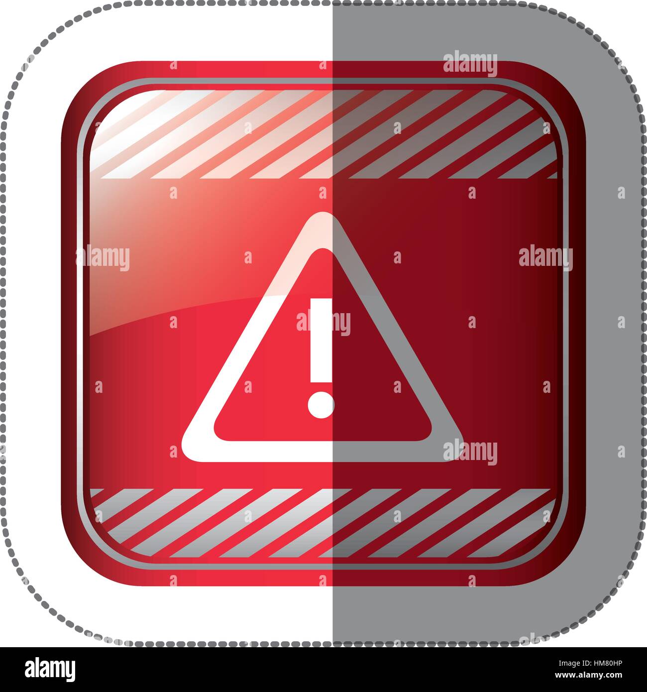 Red Triangle Exclamation Mark Stock Vector Images - Alamy