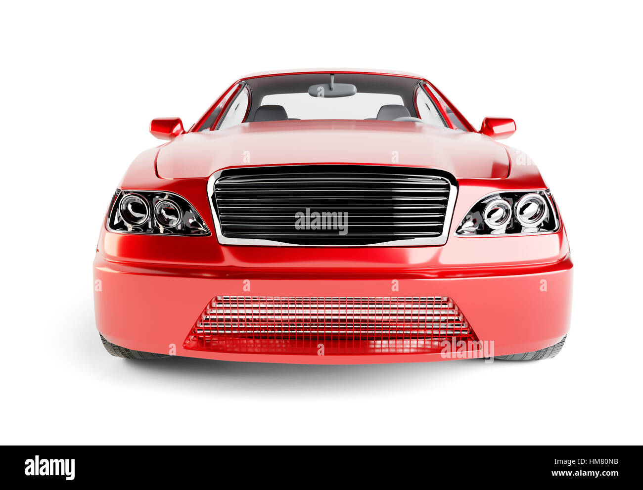 Brandless Generic Red Car Stock Photo - Alamy