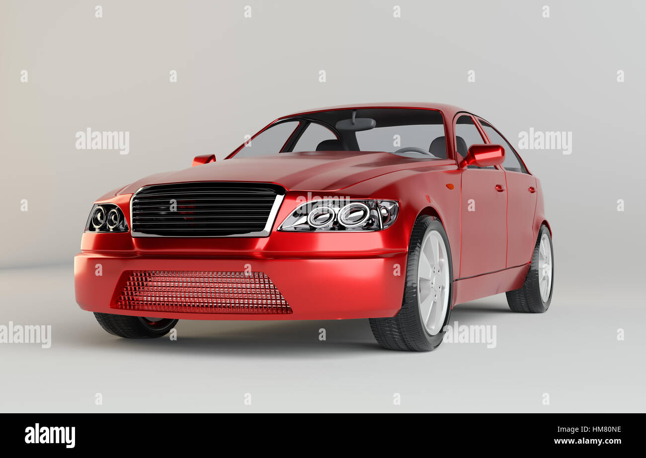 Brandless Generic Red Car Stock Photo - Alamy
