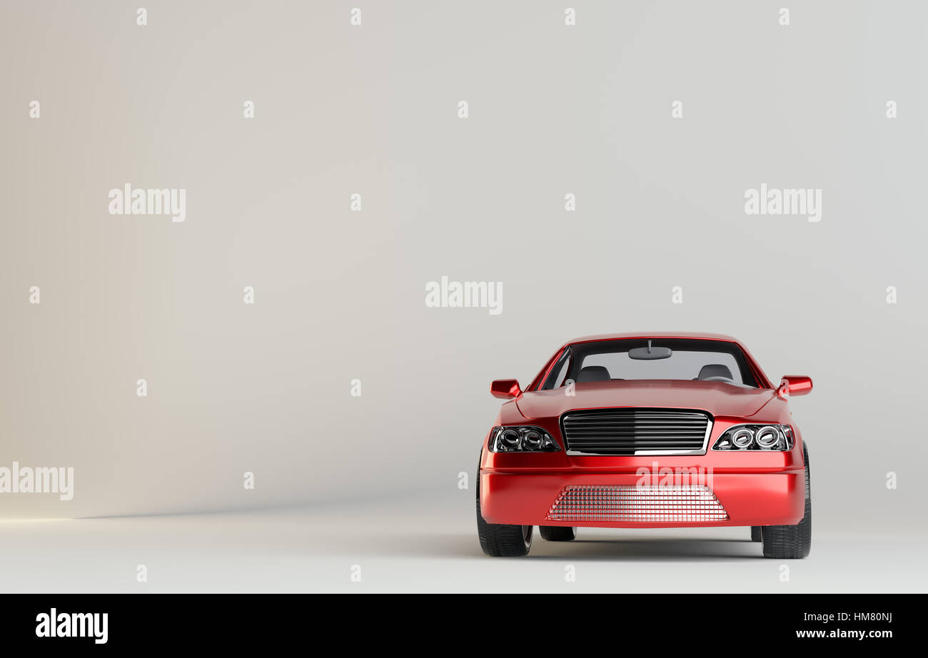 Brandless Generic Red Car Stock Photo - Alamy