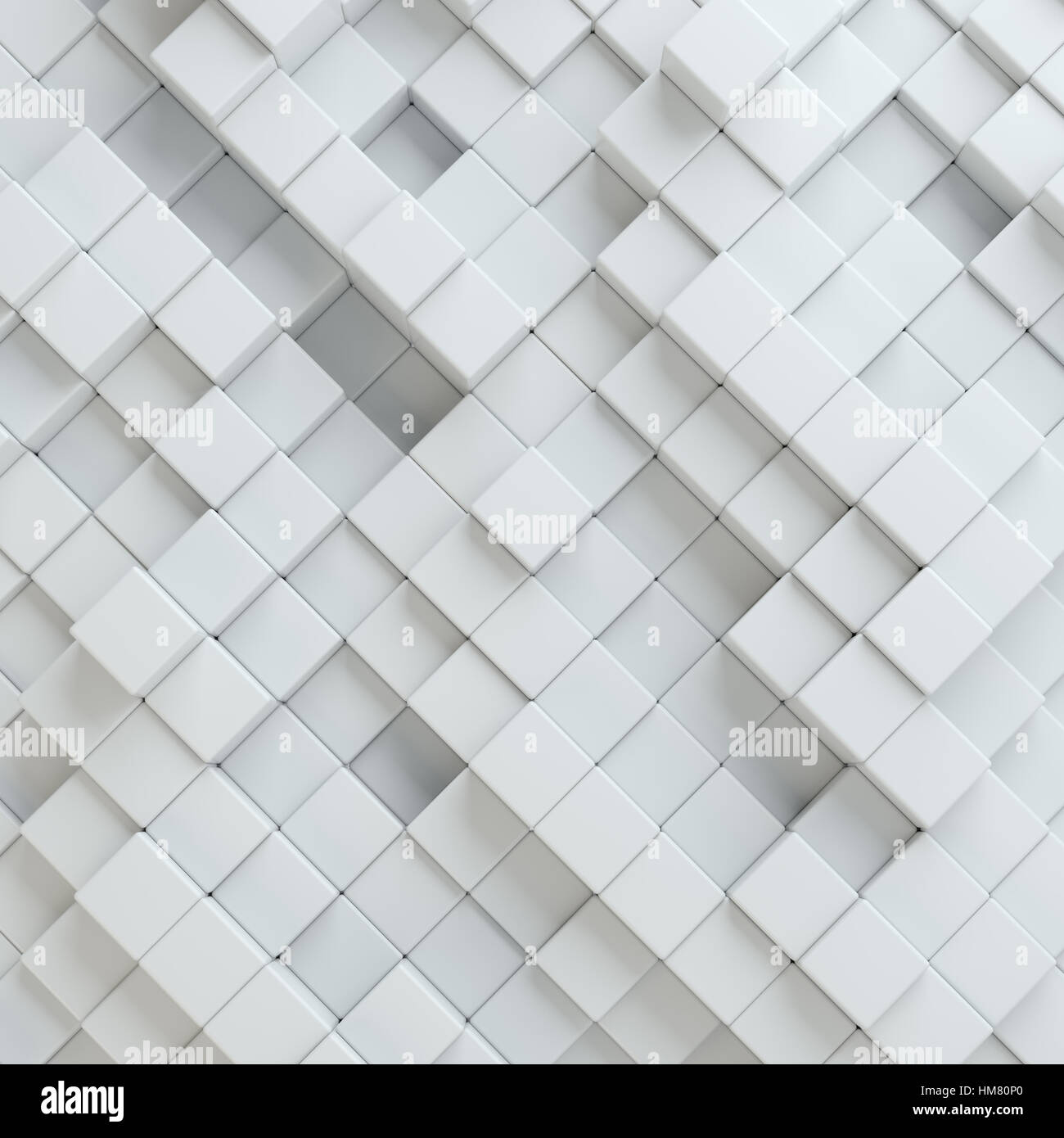 Abstract white blocks Stock Photo - Alamy