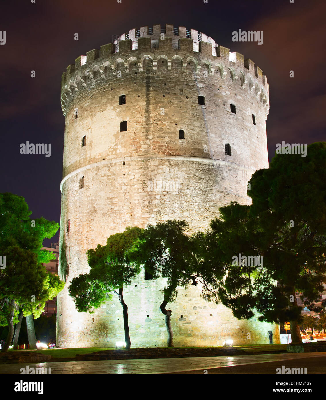 Thessaloniki landmark - White tower, Greece Stock Photo - Alamy