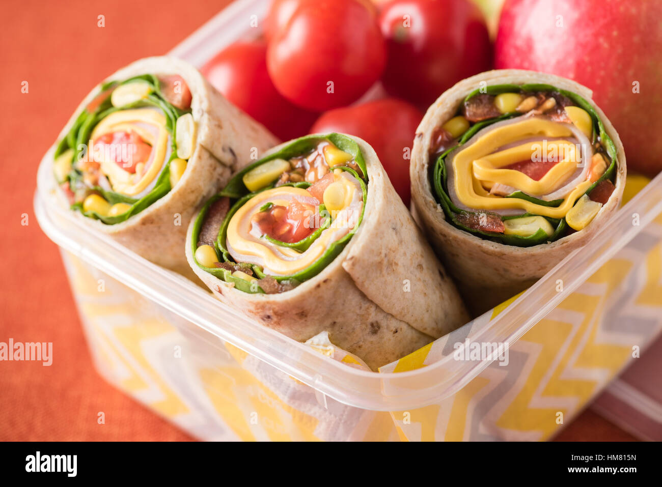Bean burrito lunch box hi-res stock photography and images - Alamy