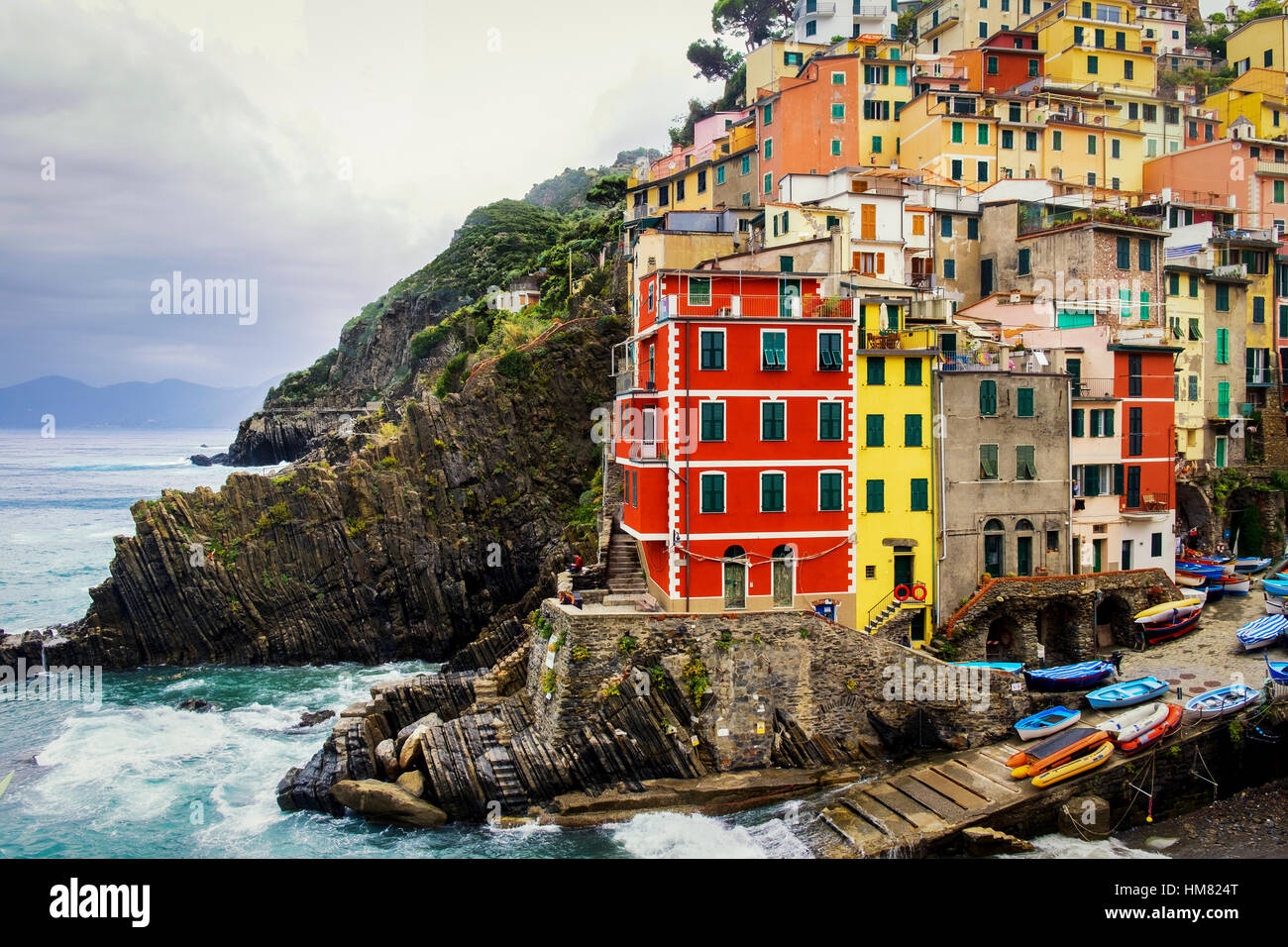 Five towns of the cinque terre hi-res stock photography and images - Alamy