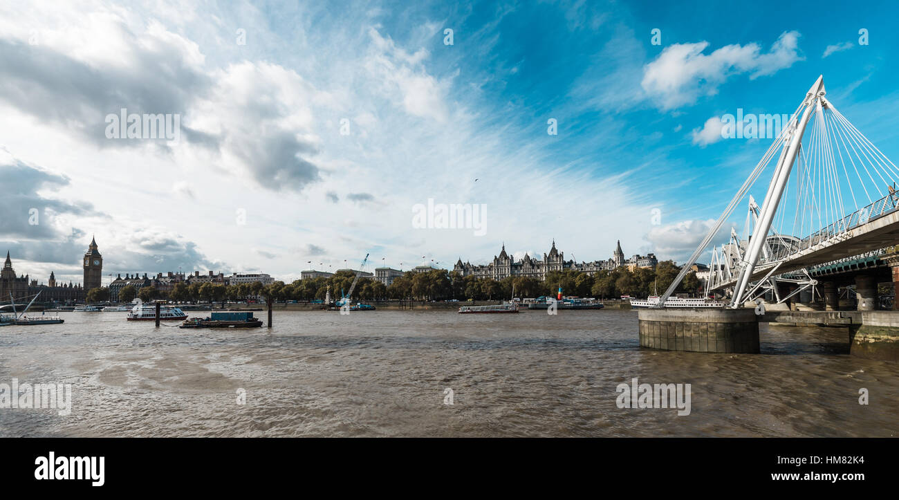 London, United Kingdom - October 18, 2016: London river or the River ...