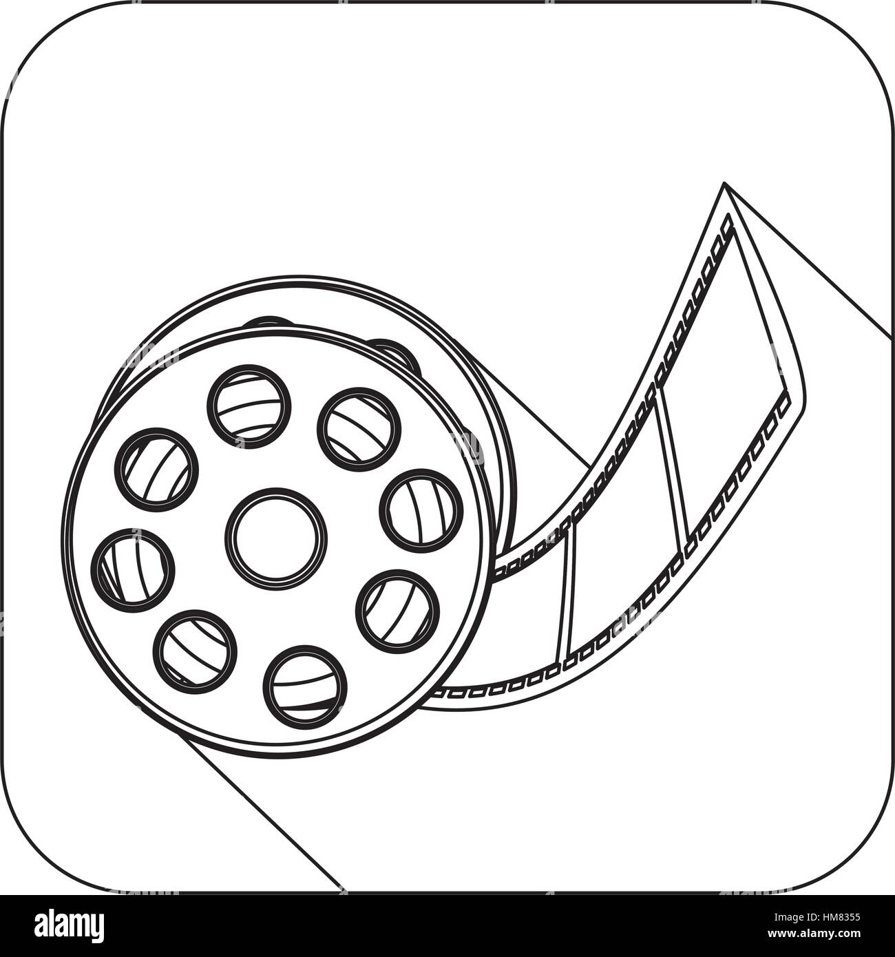 Square shape silhouette cinematography movie hi-res stock photography ...