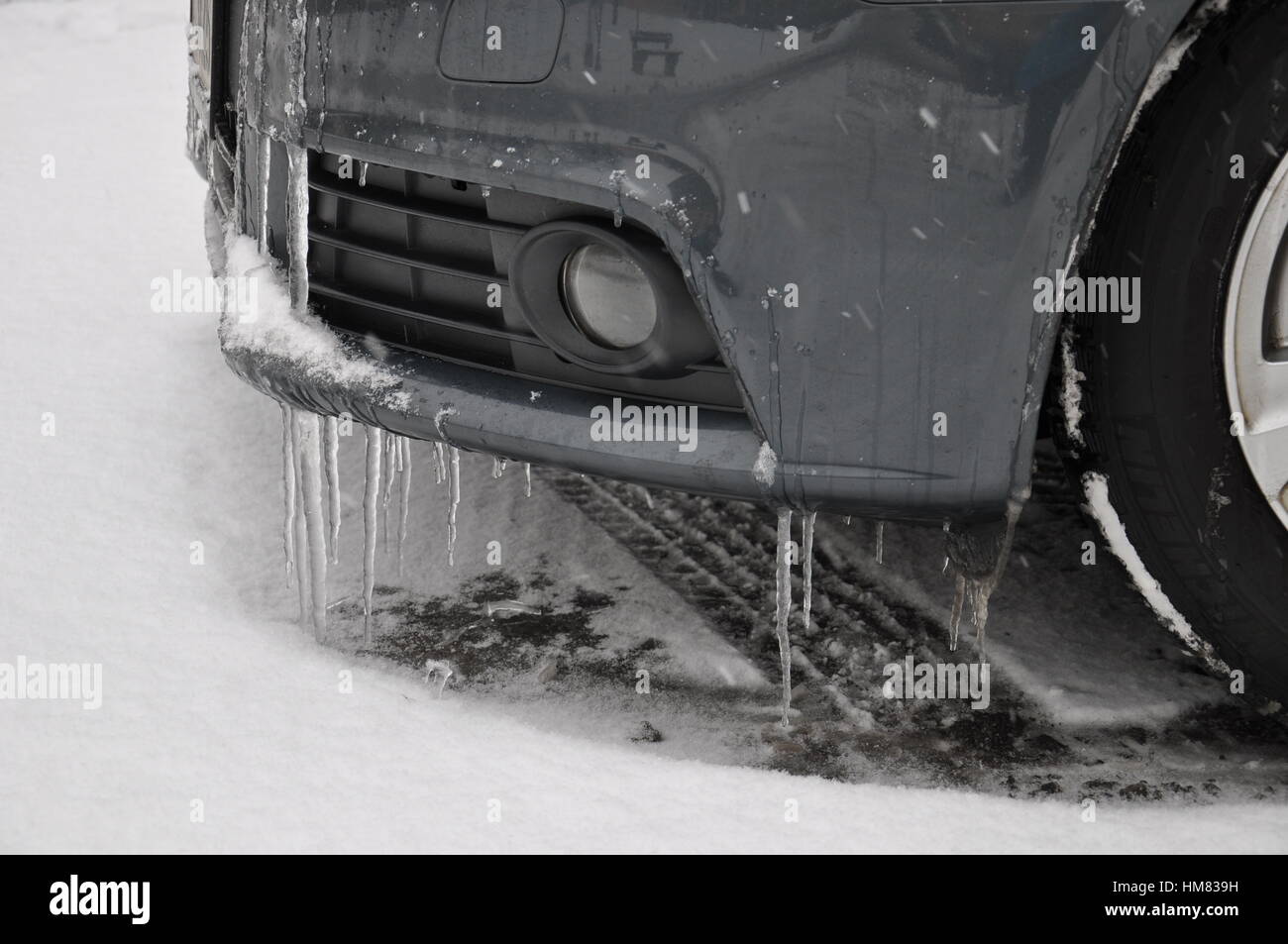 AUDI passenger car, car, vehicle, winter, ice, frost Stock Photo - Alamy