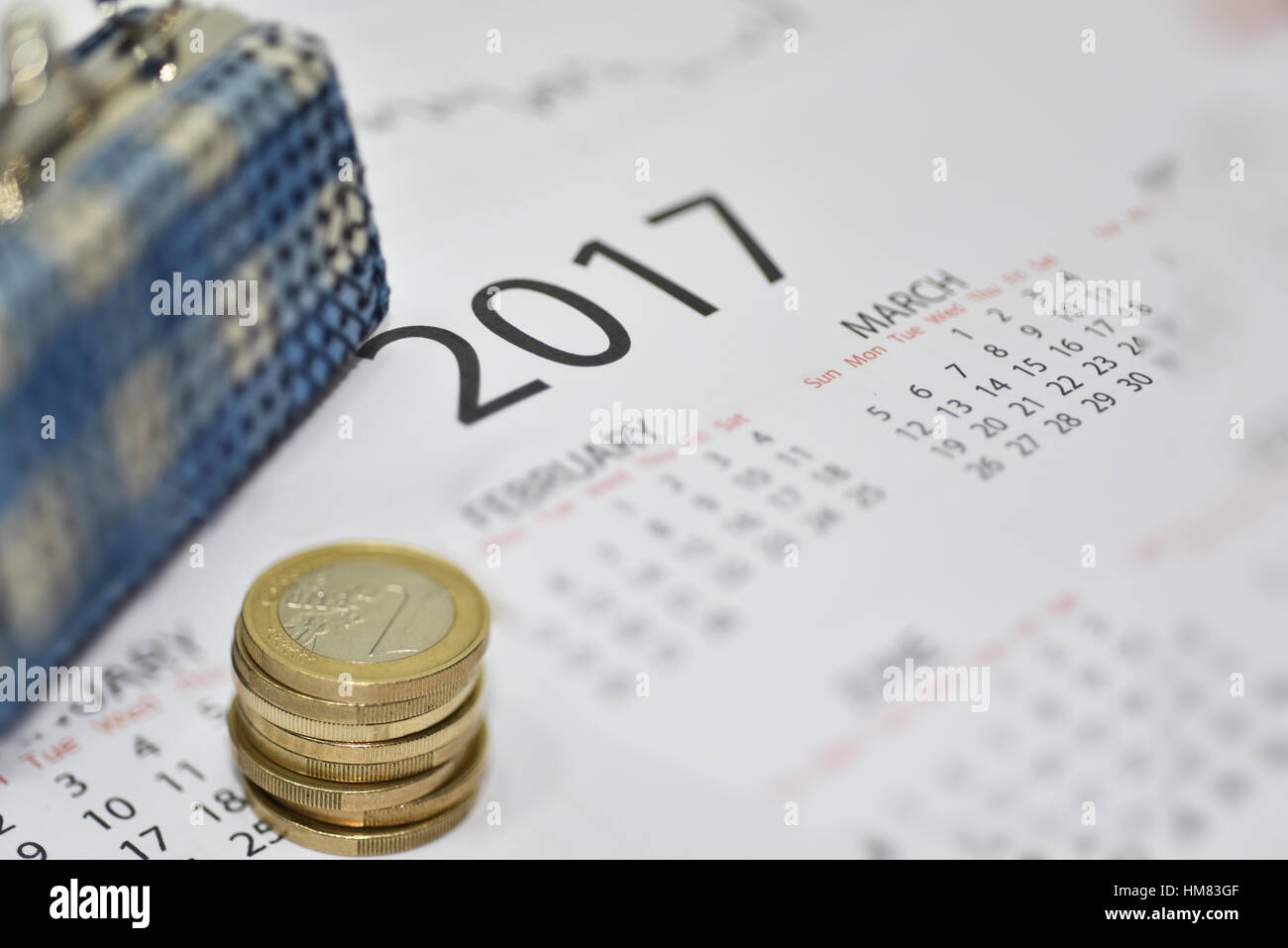 Composition of making year plans Stock Photo - Alamy