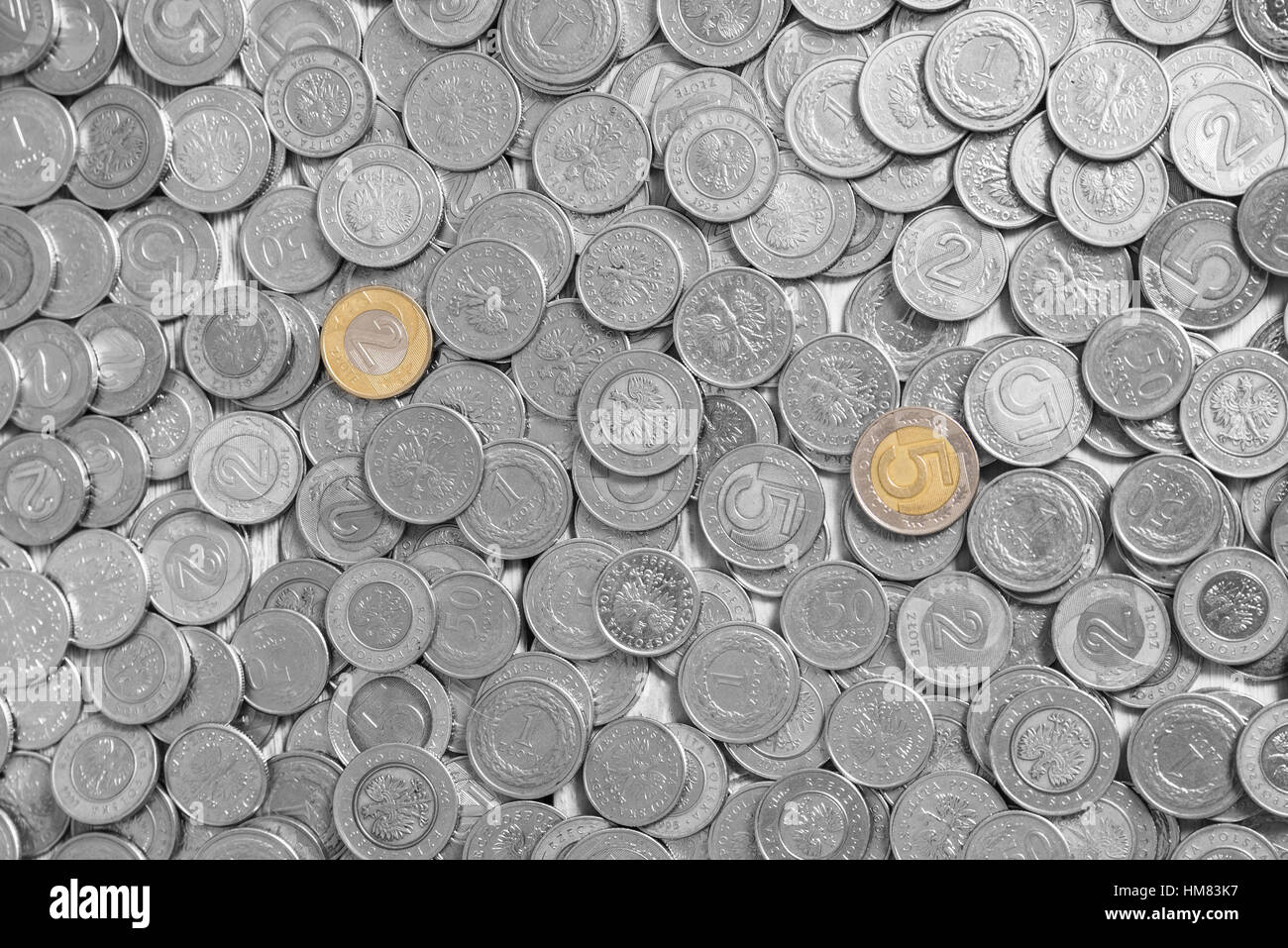 Texture laid with silver coins Stock Photo - Alamy