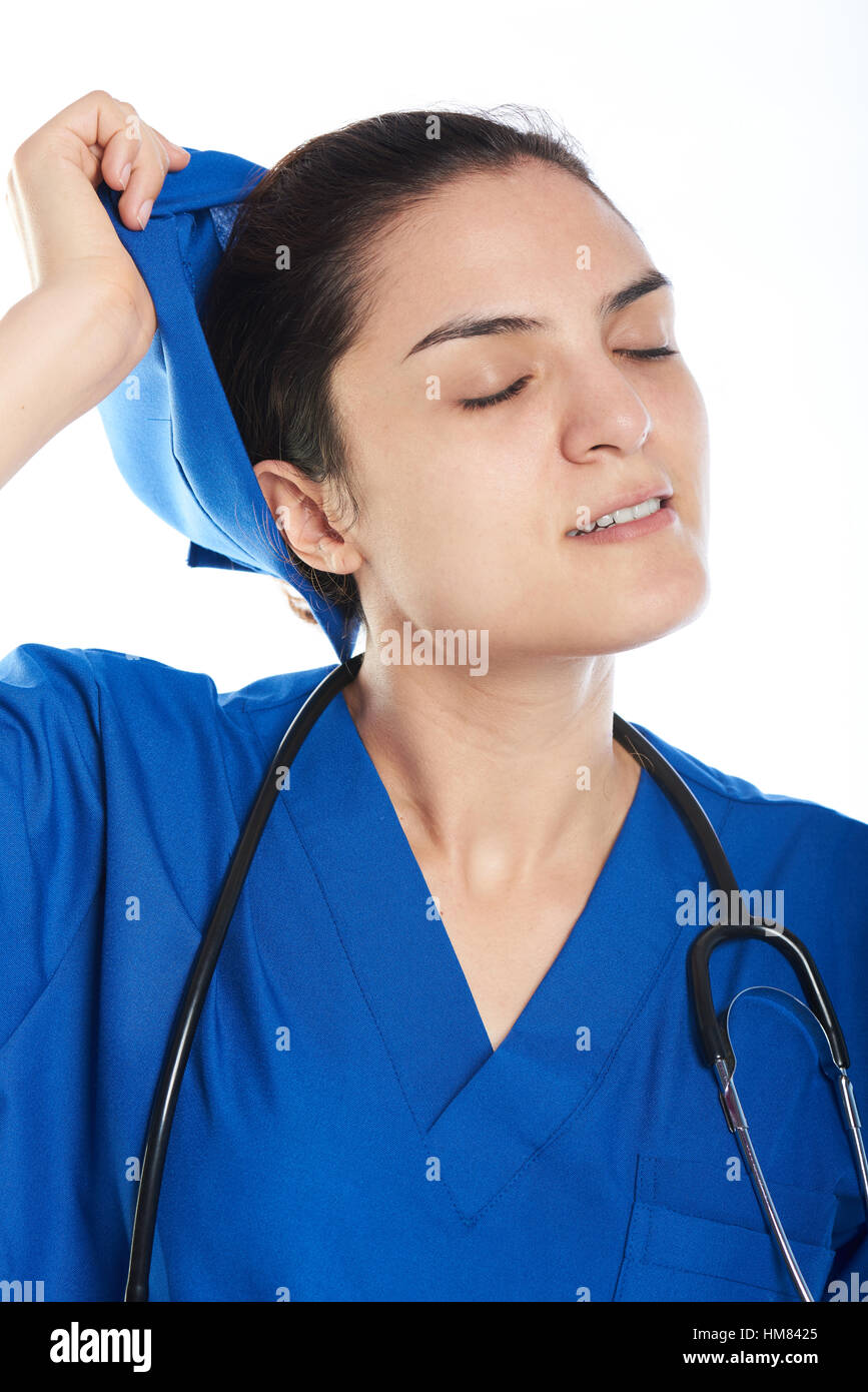 doctor happy and done after a long surgery Stock Photo - Alamy