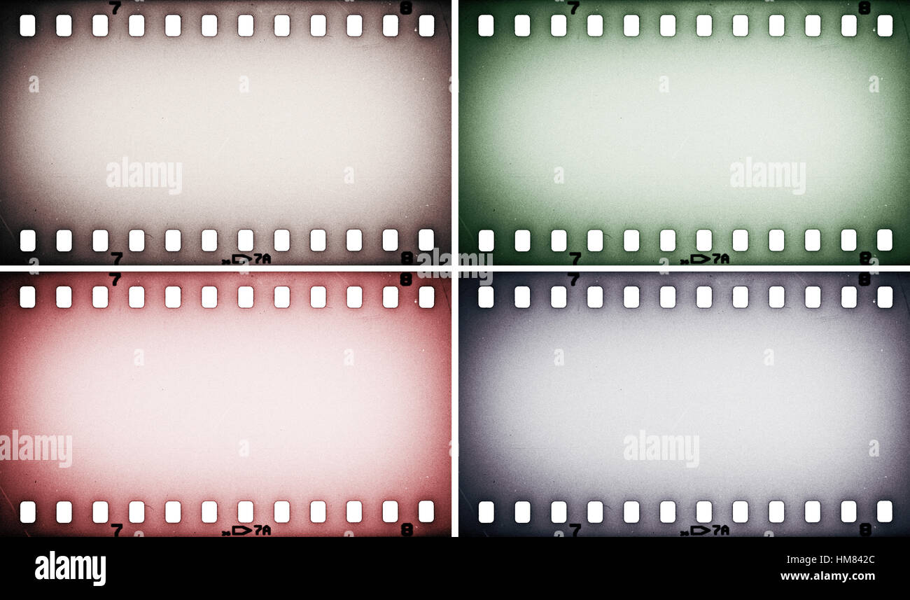 Set of colorful photo, picture film strips Stock Photo - Alamy