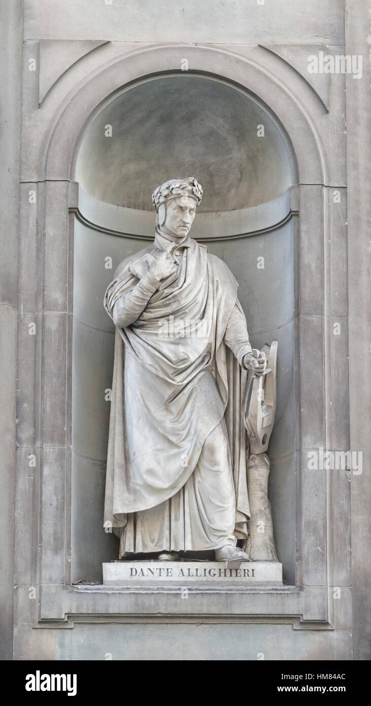 Dante alighieri statue in florence hi-res stock photography and images ...