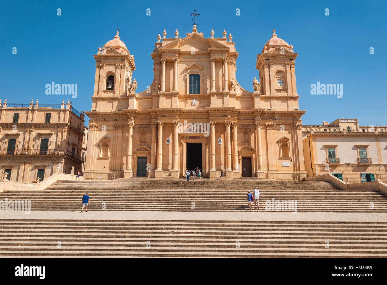 NOTO, ITALY - SEPTEMBER 14, 2015: Noto Cathedral is a Roman Catholic ...