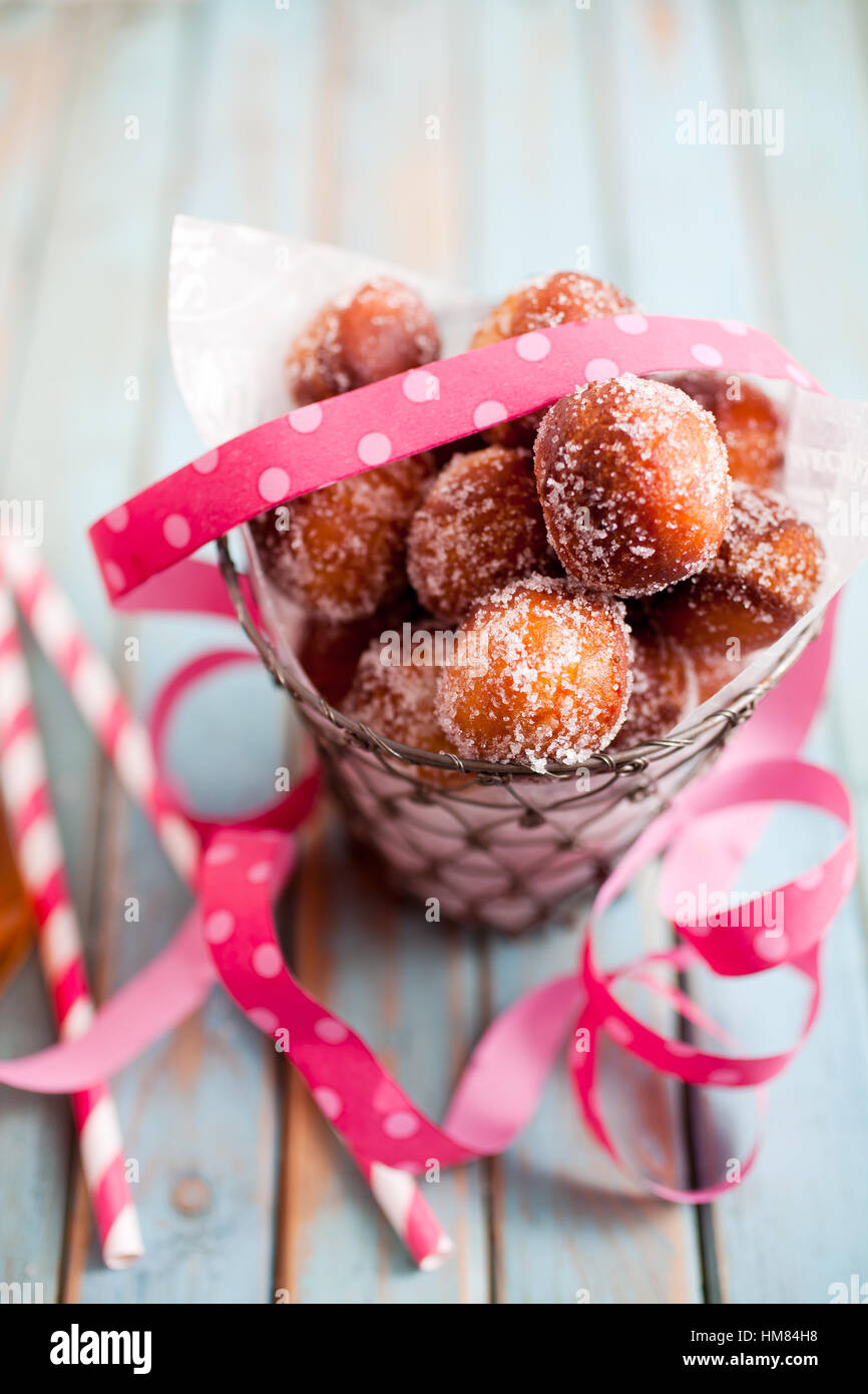 Finnish sugar donuts for Vappu celebration Stock Photo - Alamy