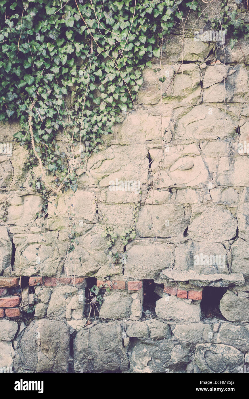 Crumbling Stone Wall
