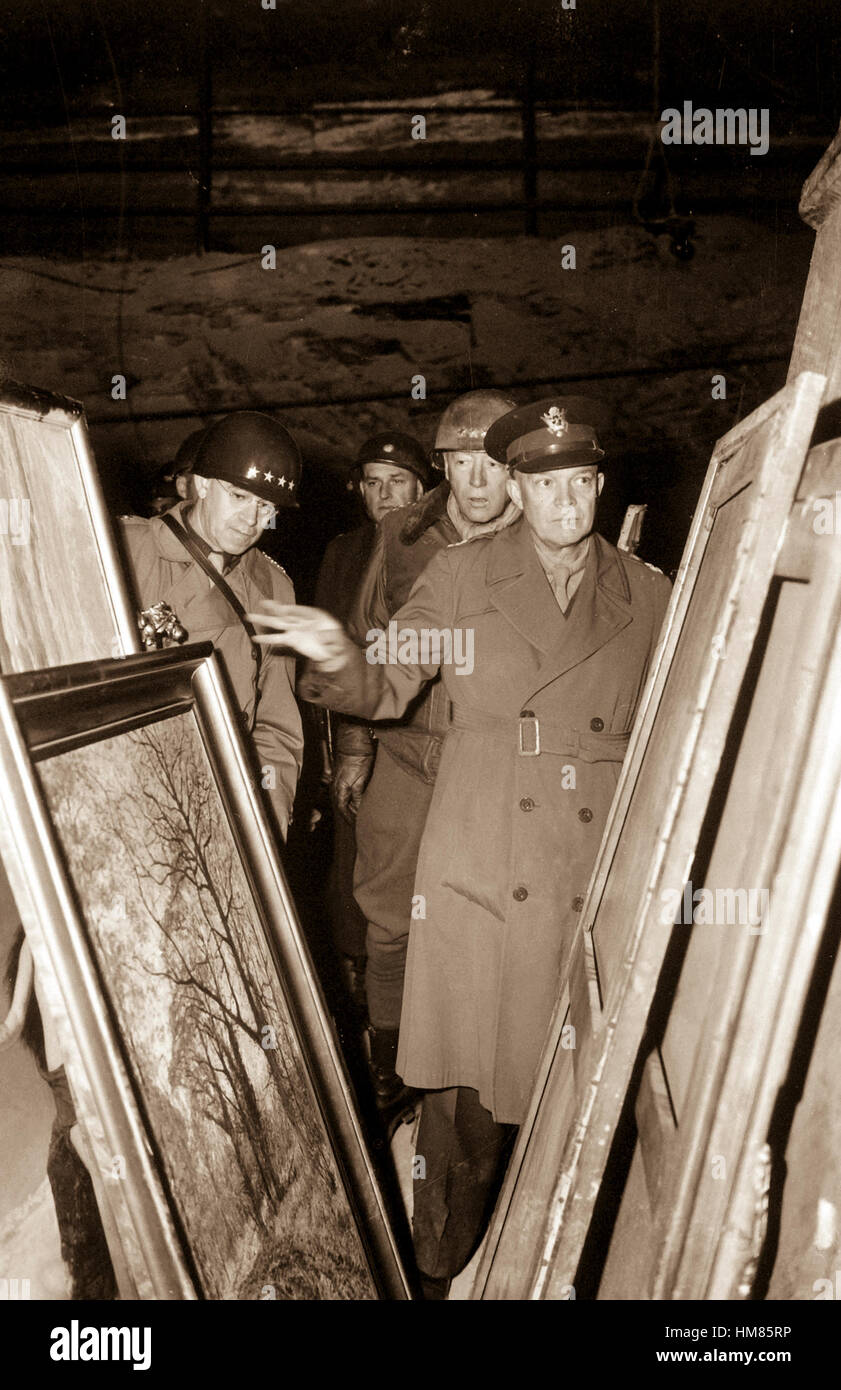 George patton dwight eisenhower hi-res stock photography and images - Alamy