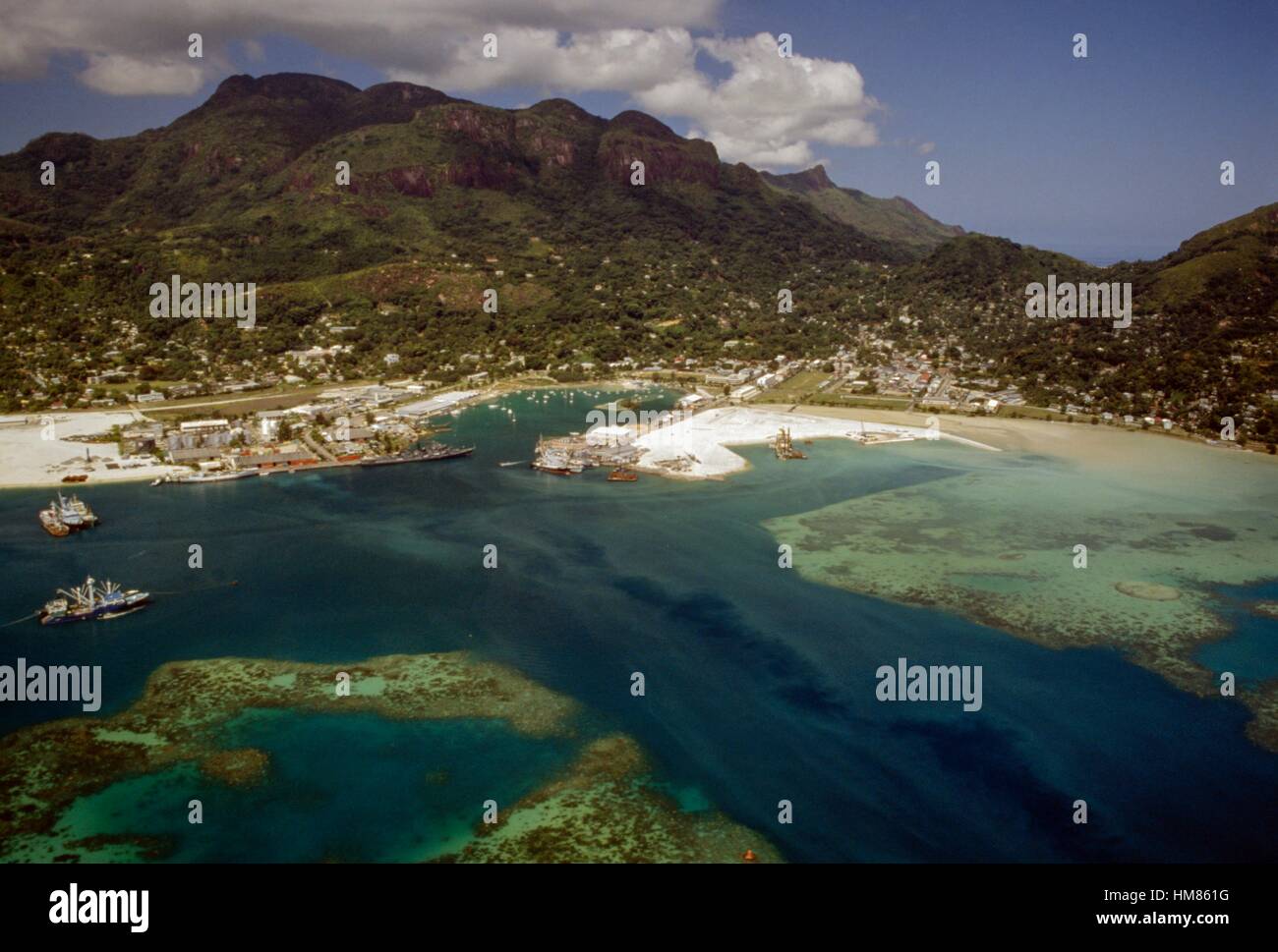 View of Victoria, Mahe Island, Seychelles Stock Photo - Alamy