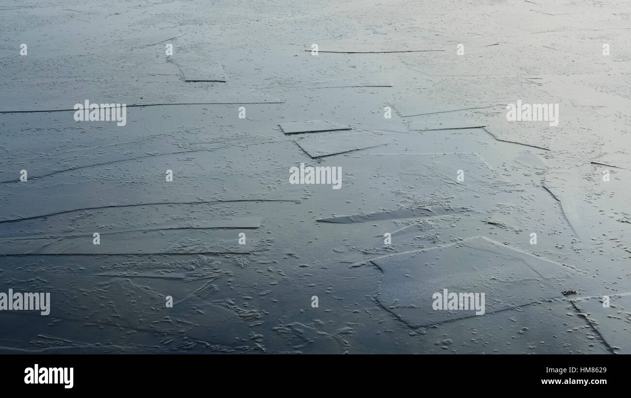 Ice sheets on water Stock Photo - Alamy