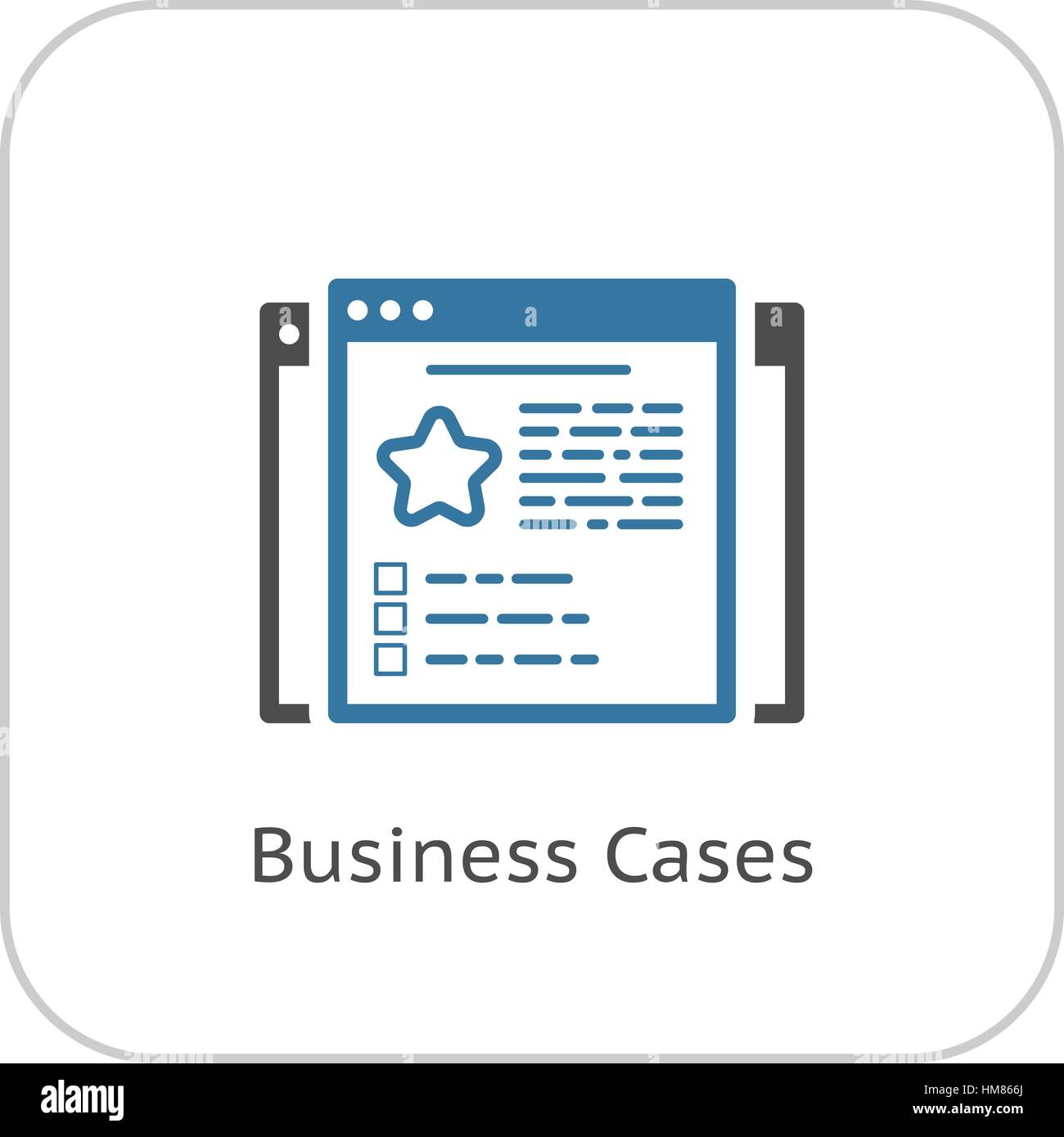 Business Cases Icon. Flat Design Stock Vector Image & Art - Alamy
