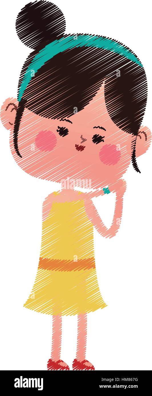 cute girl icon Stock Vector Image & Art - Alamy