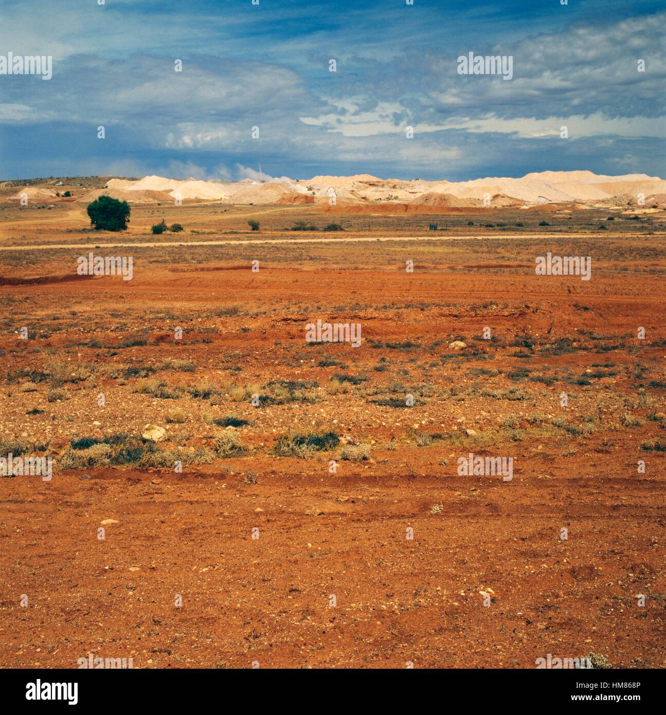 Desert landscape along Stuart higway, South Australia, Australia Stock ...