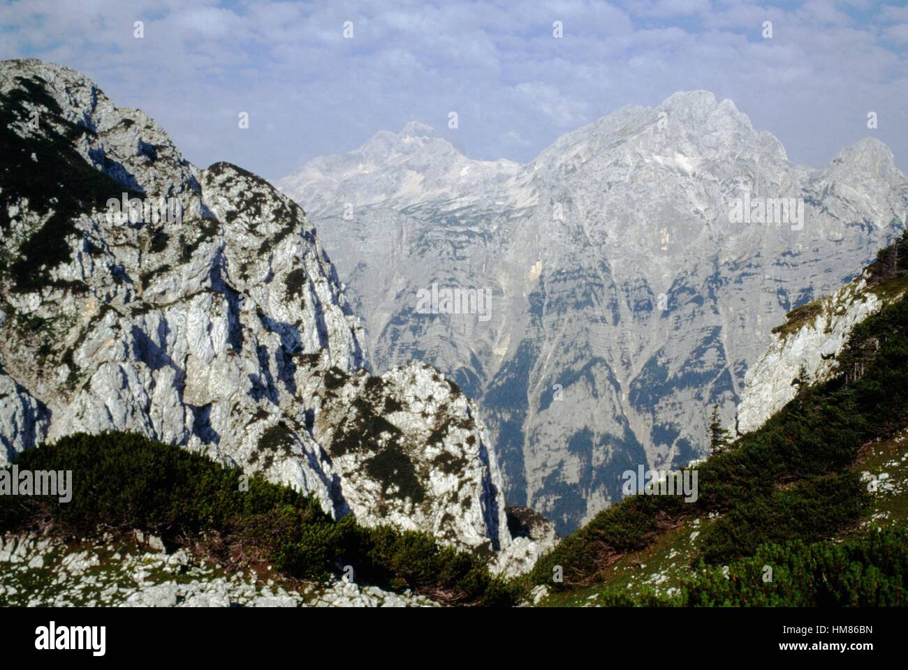 The Mount Triglav group, Triglav national park, Slovenia Stock Photo ...