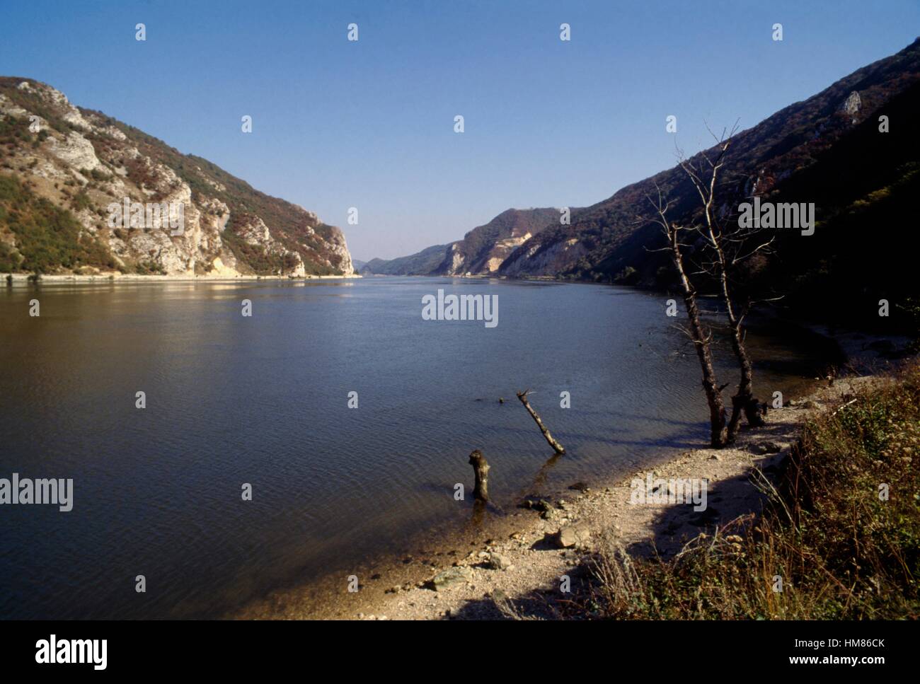 Course of the Danube river in Serbia Stock Photo - Alamy