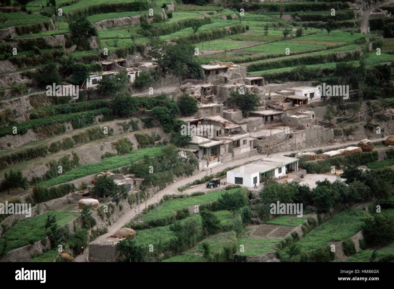 Homes in Baltit, Hunza valley, Himalayas, Gilgit-Baltistan (Northern ...