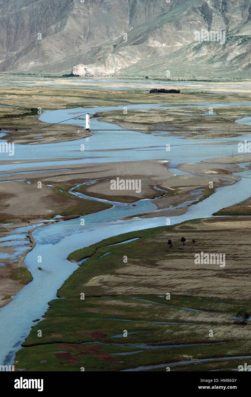 Bridge spanning lhasa river hi-res stock photography and images - Alamy