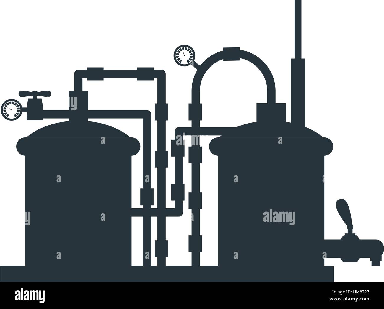 beer tanks icon image design, vector illustration Stock Vector Image ...