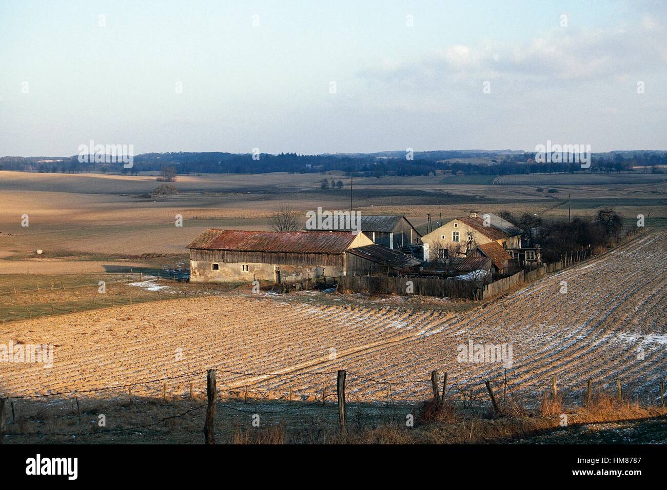 Agricultural and farm landscape, Mazury, Poland Stock Photo - Alamy