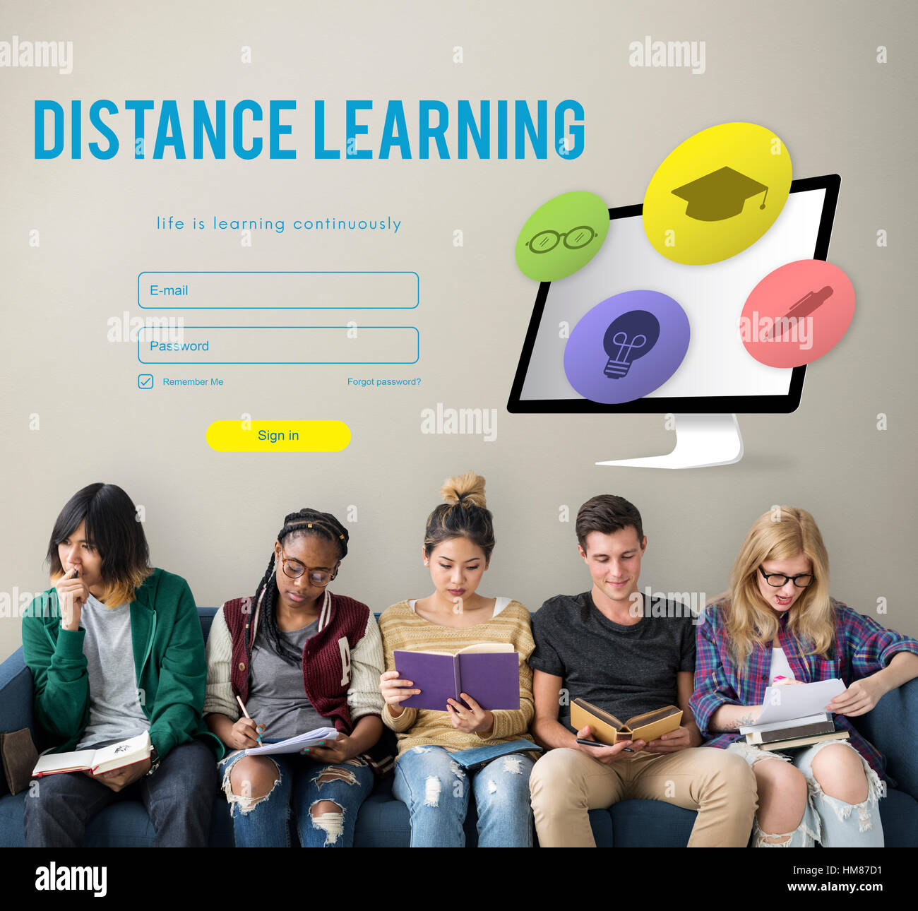 Training Study Knowledge E-learning Concept Stock Photo - Alamy