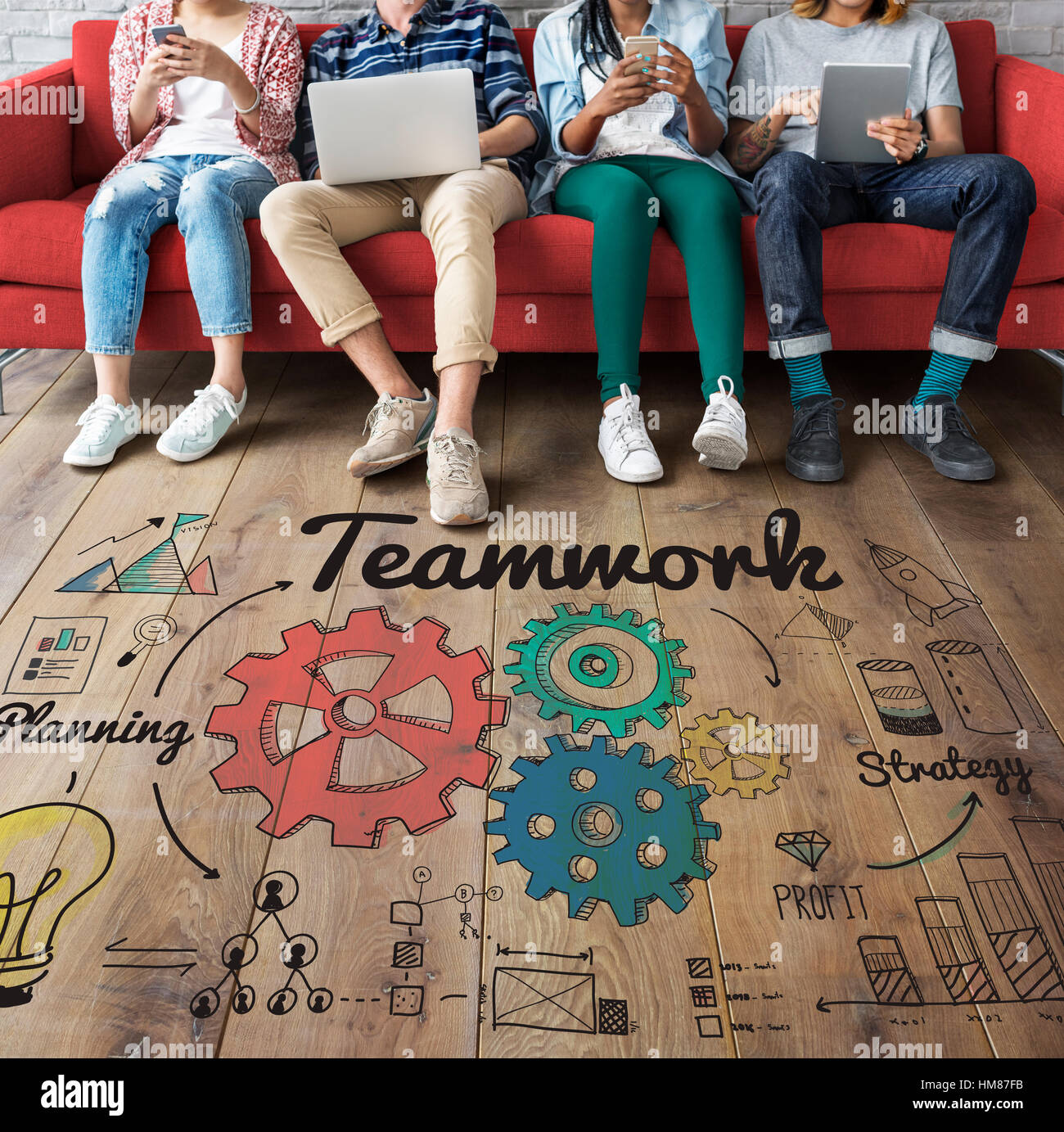 Teamwork Community Partnership Union Concept Stock Photo - Alamy